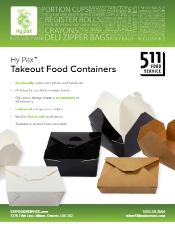 Hy Pax - Takeout Food Containers – 511Foodservice