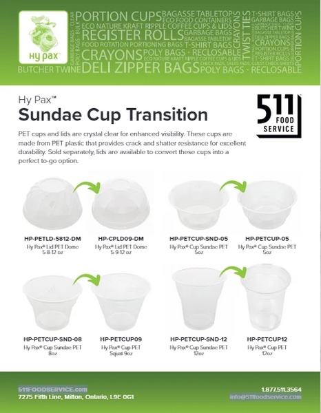 Hy Pax - Sundae Cup Transition – 511Foodservice