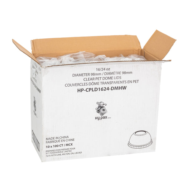 Hy Pax PET 12/14-24Oz Dome With Hole, Wide Mouth, Case 20x50 ...