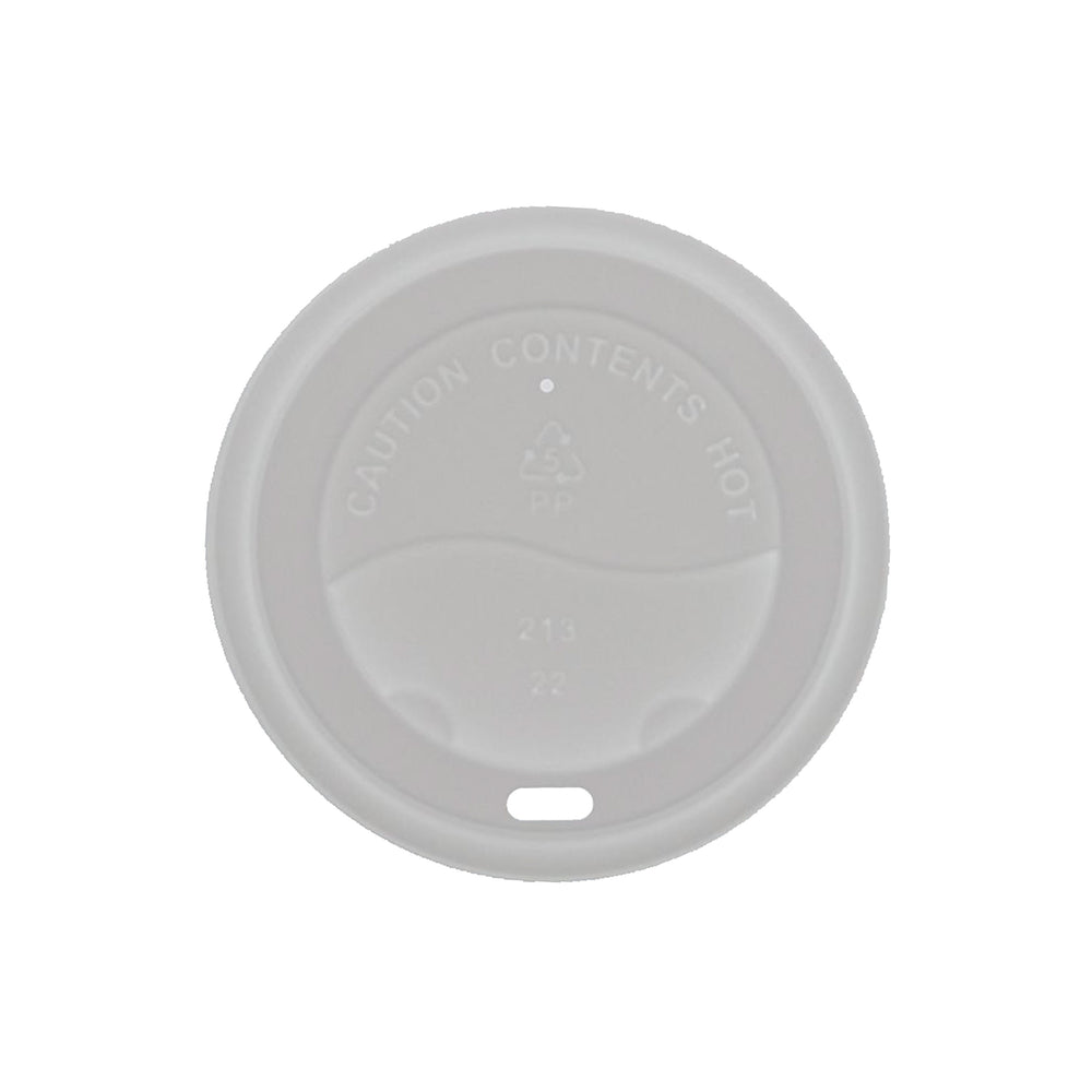Dome Hot Cup Lids 90mm, PP, White, Case 20x50 – 511Foodservice
