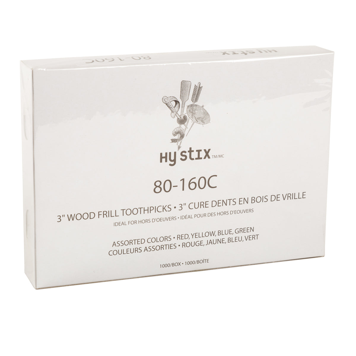 Toothpick Frill 3", Case 1000x10 – 511Foodservice