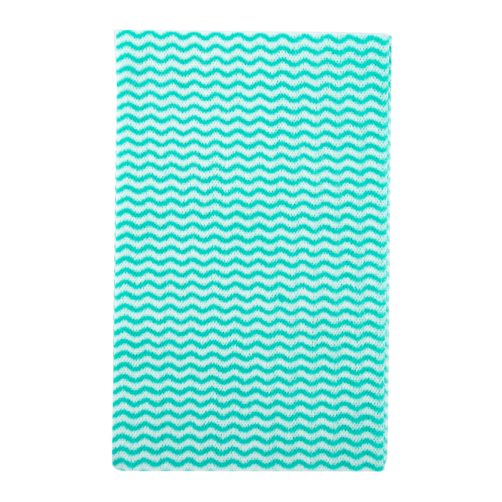 Towel Economy 13x21" Green & White, Case 200 – 511Foodservice