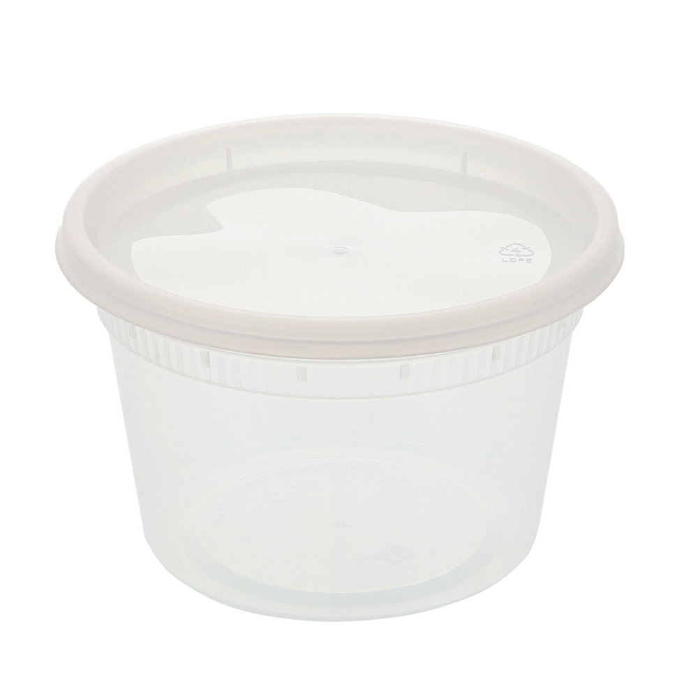 Combo, Deli Container, PP, With Lid, Clear, 16 Oz, Case 1x240 ...