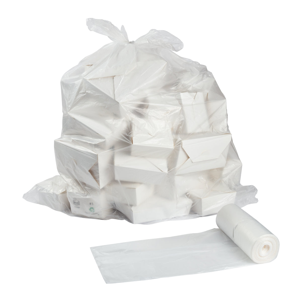 Garbage Bag 35x50 Regular Clear, Case 25x4 – 511Foodservice