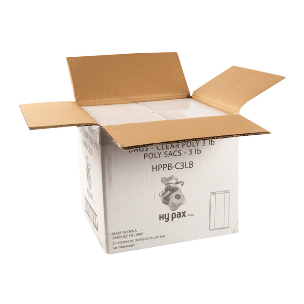 Bag Poly 3lb Clear, Case 100x40 – 511Foodservice