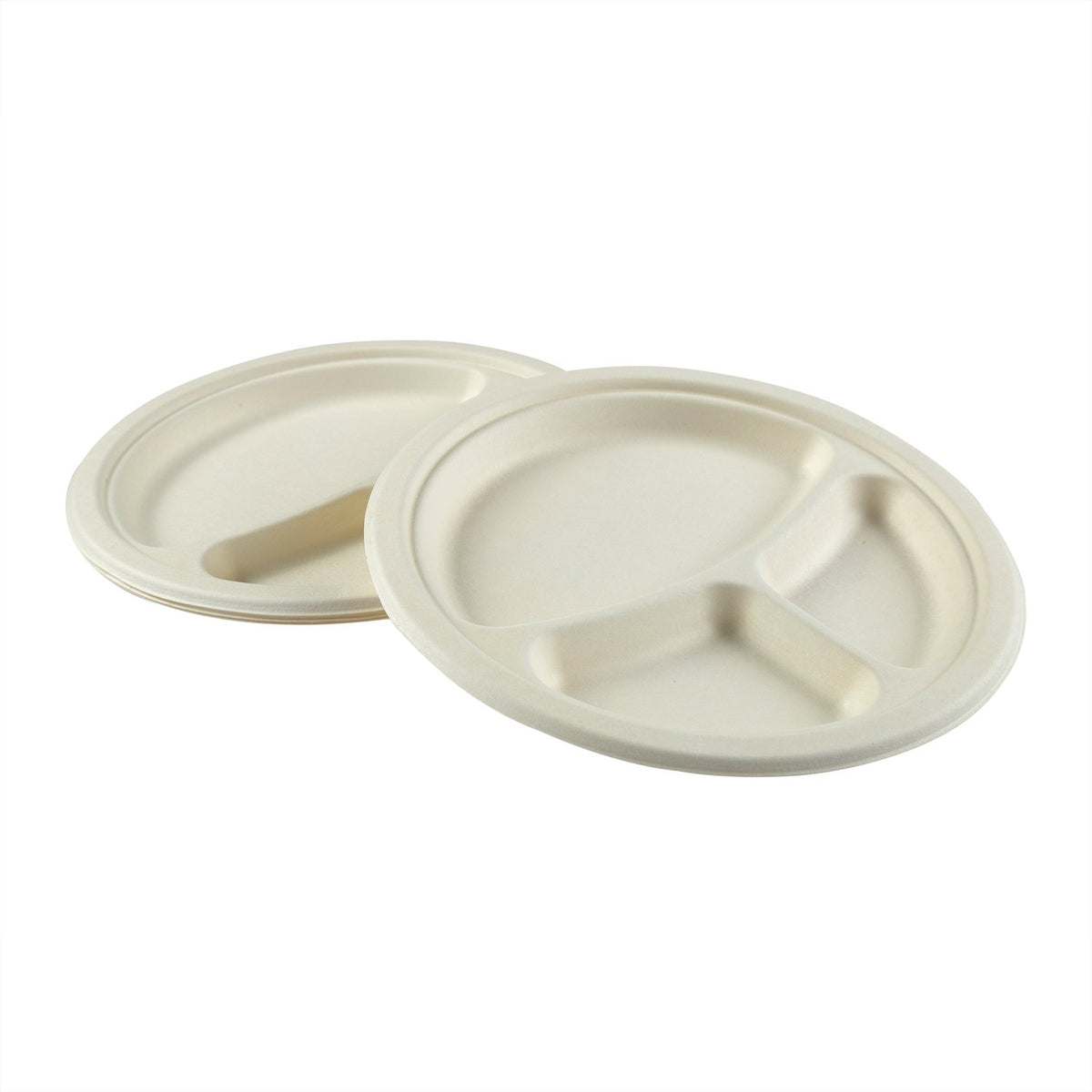 9" 3-Section Round Plates, 4/125 – 511Foodservice